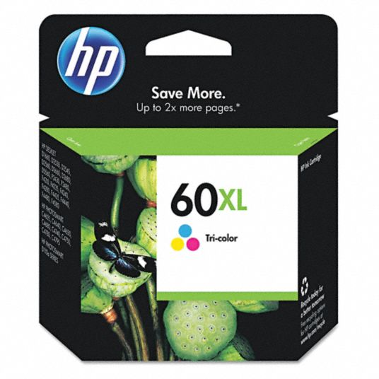 HP, Tri-Color, 60XL, High Yield Ink Cartridge - 49WK12|CC644WN#140 ...