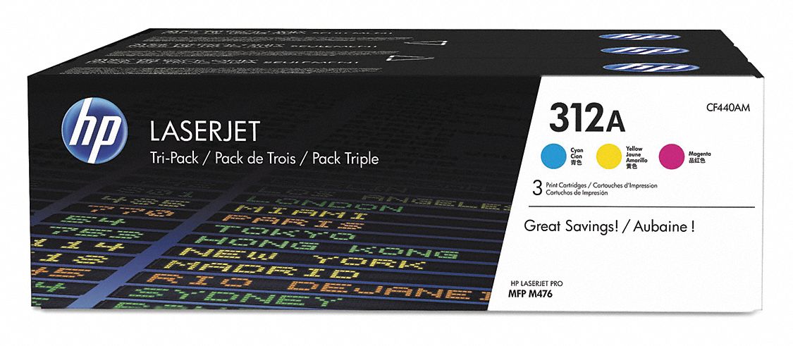 HP, Compatible with LaserJet Pro M476, Tri-Color, Toner Cartridge ...