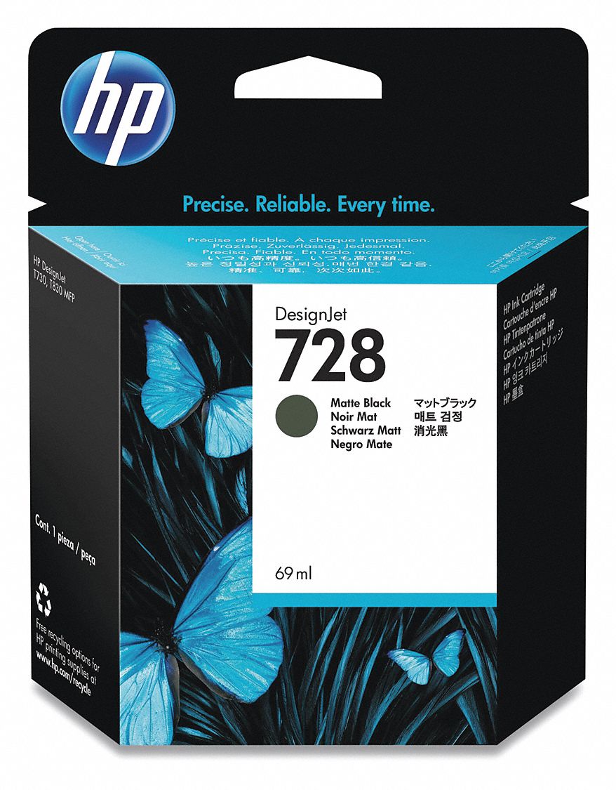 HP, Compatible with DesignJet T830, Matte Black, Ink Cartridge - 49WL04 ...