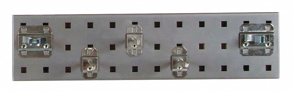 TRITON PRODUCTS, Square, 3/8 in Peg Hole Size, Pegboard Strip Kit ...