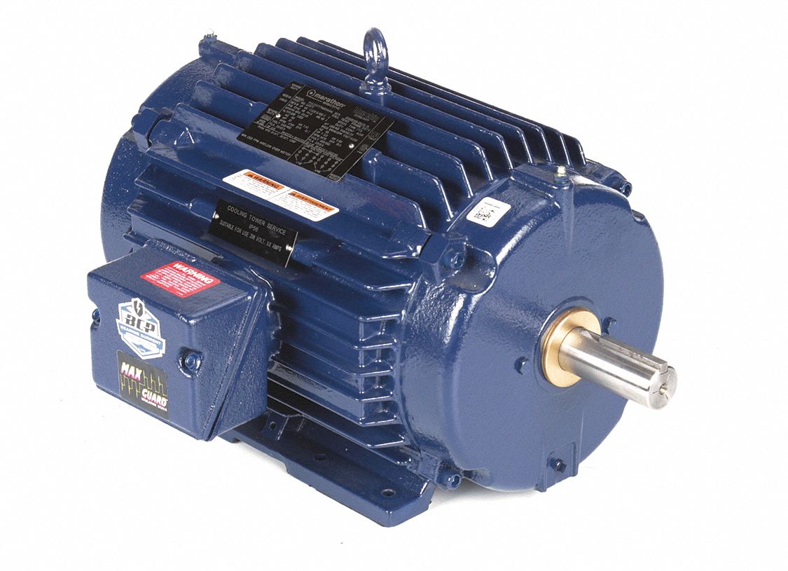 10 HP Cooling Tower Motor,3-Phase,1765 Nameplate RPM,230/460 Voltage ...