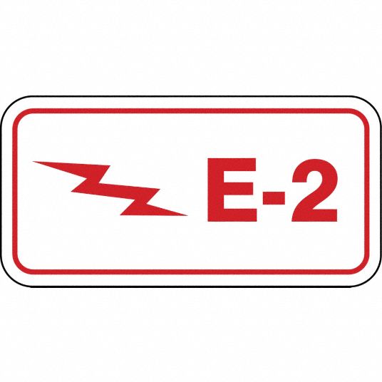 ACCUFORM Energy Source ID Tag, Vinyl, E-2, 1-1/2" x 3", 1 EA - 49WT51 ...