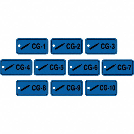 ACCUFORM Energy Source ID Tag, 1-1/2 in. H, PK10 - 49WX70|TDJ720VPR ...