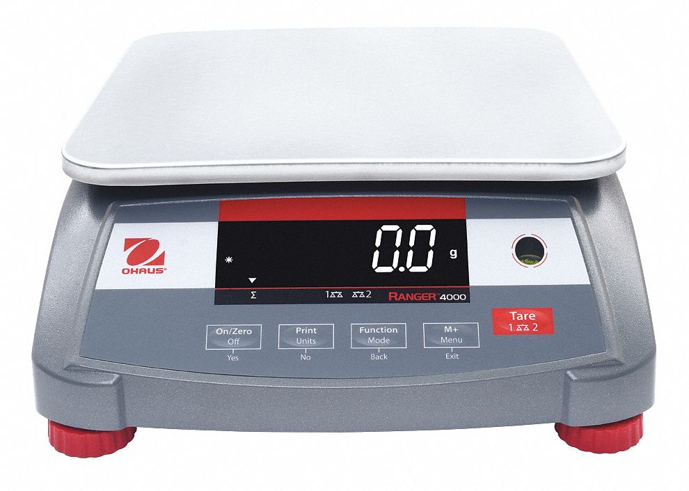 OHAUS, 15 kg, 0.5 g, Compact Bench Scale - 49WX73|RC41M15 - Grainger
