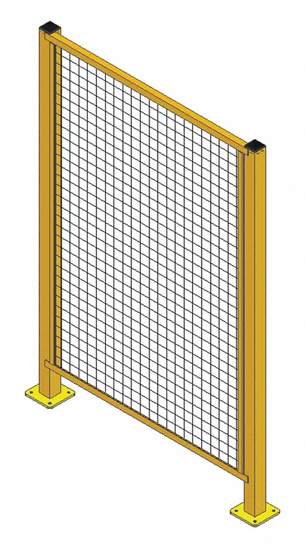 FAZTEK Wire Partition Panel: 72 in x 48 in, Full Ht Panel - 49XE15 ...