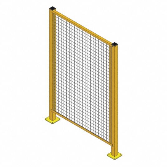 FAZTEK Wire Partition Panel: 72 in x 48 in, Full Ht Panel - 49XE15 ...