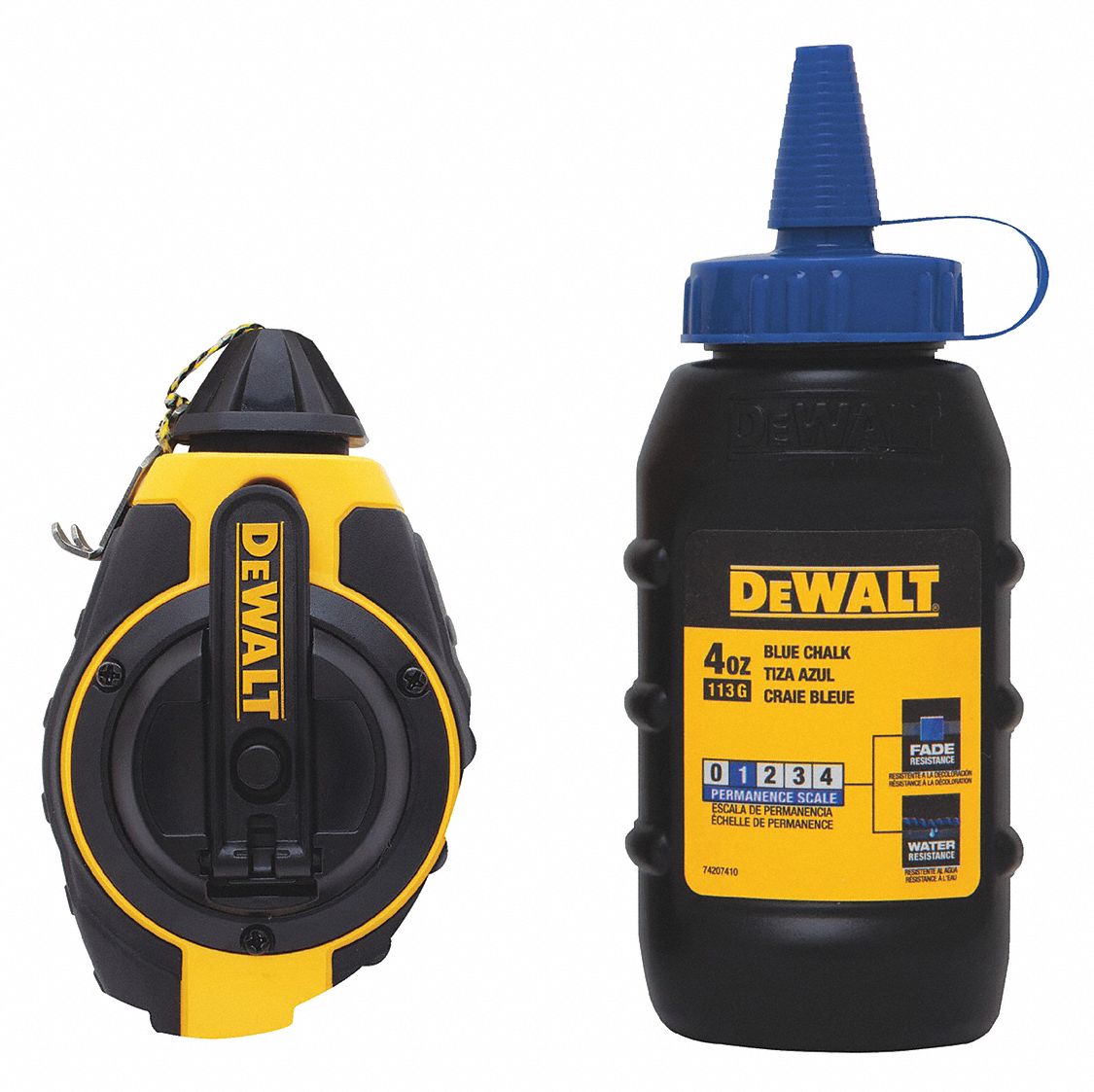 DEWALT, 3:1, 100 ft Line Lg, Chalk Line Reel - 49XH42|DWHT47373L - Grainger