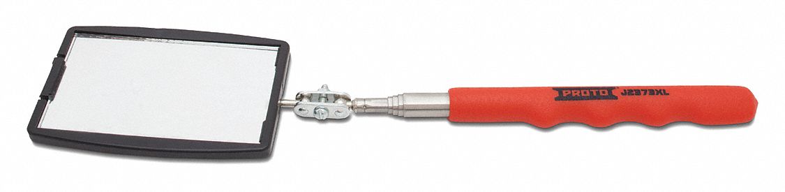 PROTO, 3 3/4 in L x 2 9/16 in W Mirror Size, Mirr. Mat. Steel ...