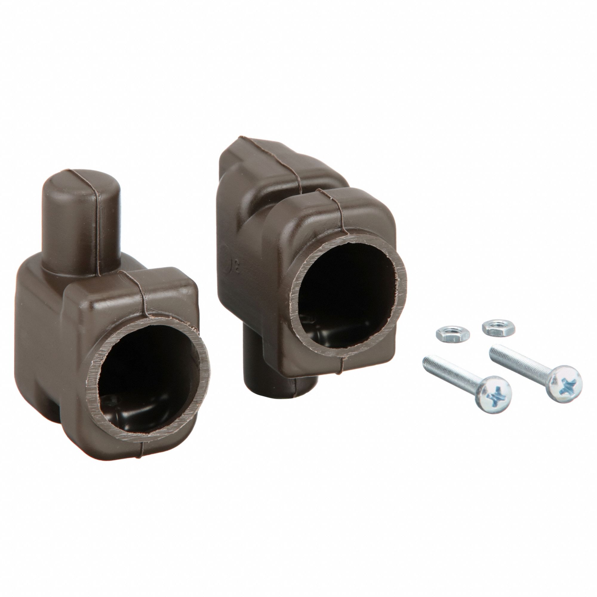 GROSFILLEX, Brown, Resin, Patio Fence System Connectors - 49XM91 ...