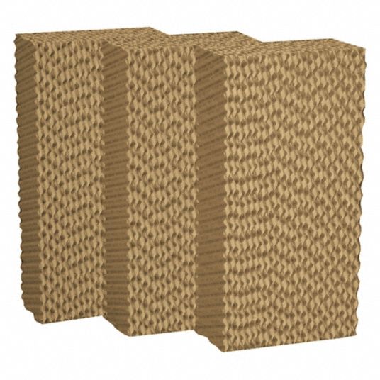PORTACOOL, Kraft Paper, 24 in x 12 in x 6 in, Evaporative Cooler Media ...