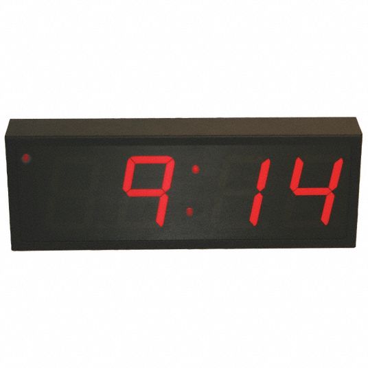 LED, 4 Digits, Digital Clock - 49XY38|PGE241RSE - Grainger