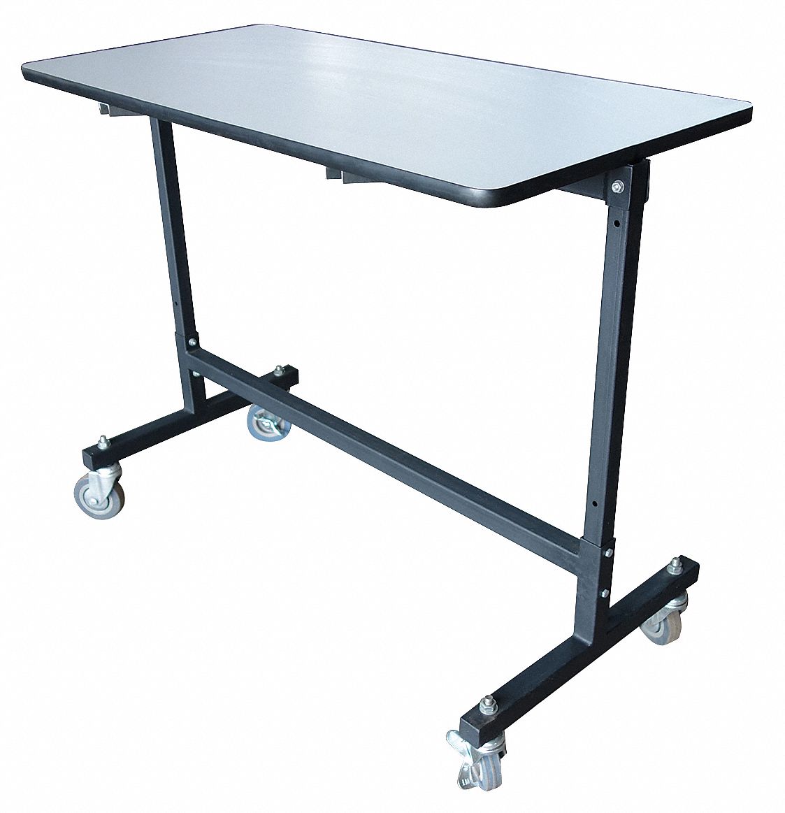 Fixed Height Work Table, Laminate, 20 in Depth, 39 1/2 in Height, 40 in ...