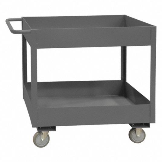 1,200 lb Load Capacity, 30 in x 18 in, Utility Cart with Deep Lipped ...