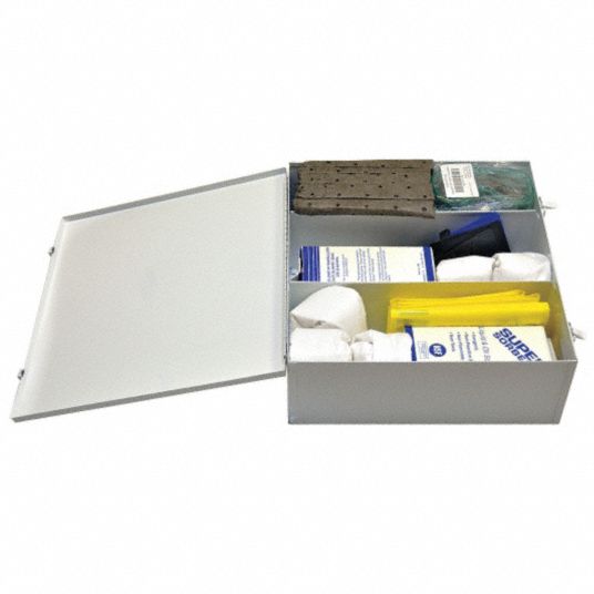 SPILFYTER, 5 gal Container Capacity, Wall Cabinet, Spill Kit - 49Y404 ...