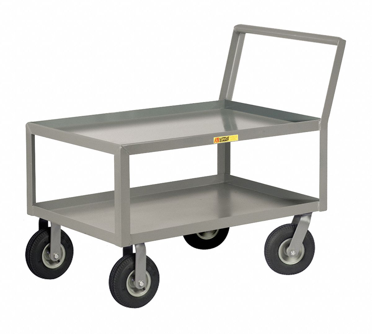 LITTLE GIANT, 1,200 lb Load Capacity, 2 Shelves, Low-Profile Utility ...