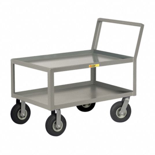 LITTLE GIANT, 1,200 lb Load Capacity, 2 Shelves, Low-Profile Utility ...