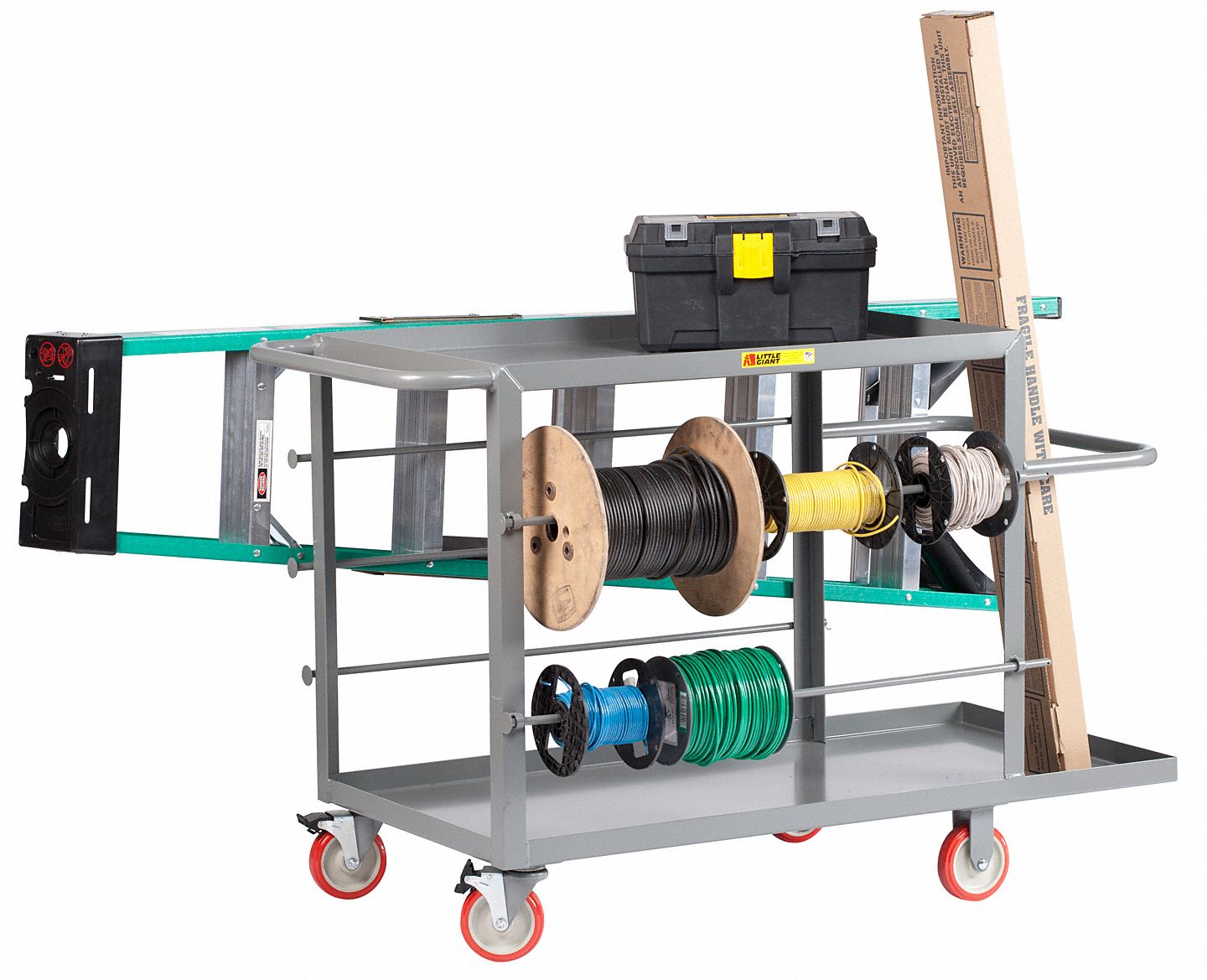 LITTLE GIANT Wire Reel Cart, 1200 lb Load Capacity - 49Y648|RC-2448 ...