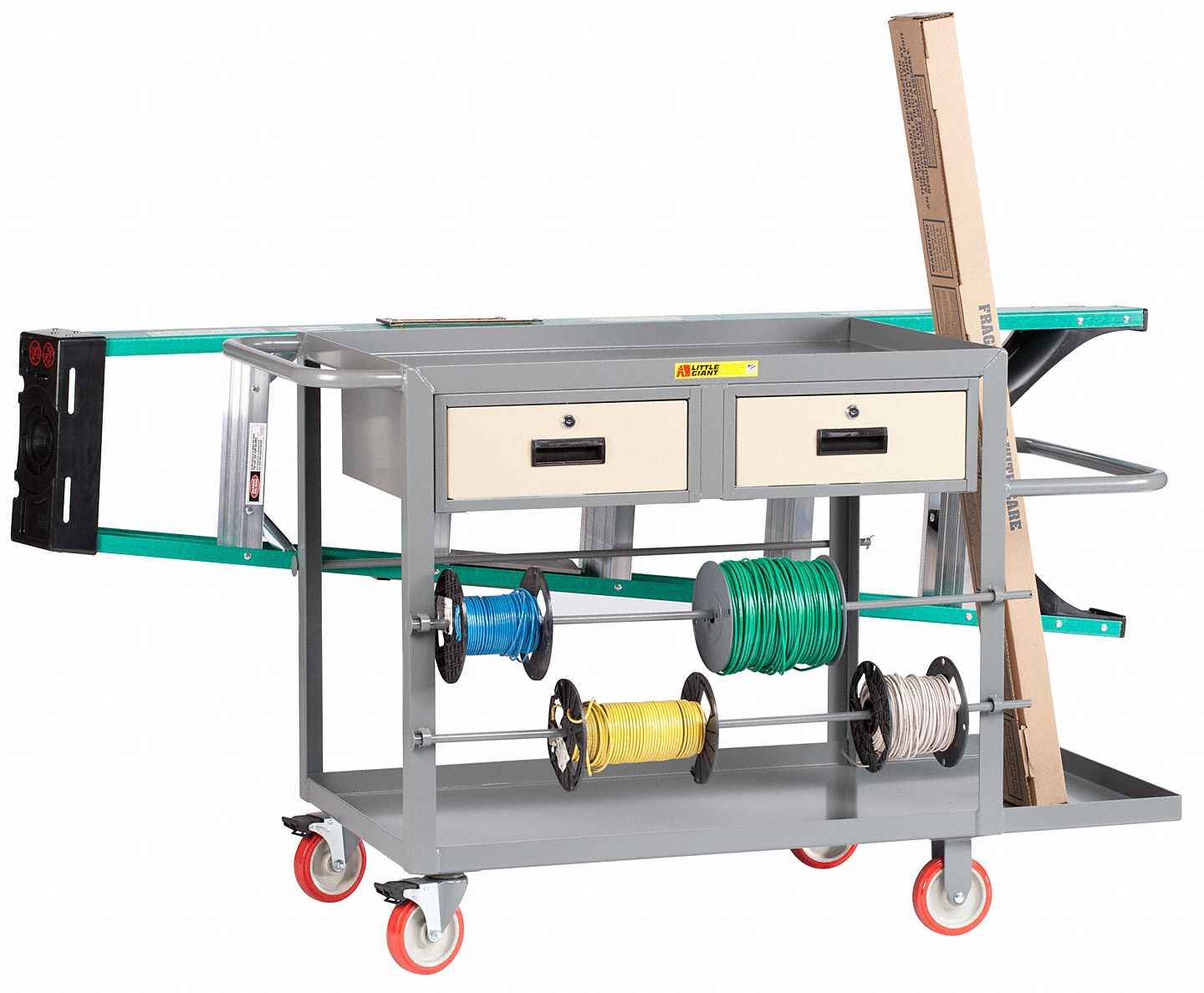 LITTLE GIANT Wire Reel Cart, 1200 lb Load Capacity - 49Y649|RC-2448 ...
