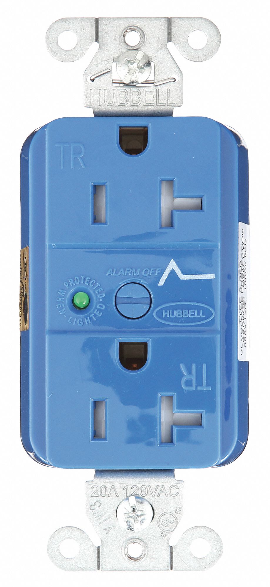 HUBBELL, Duplex, Blue, Receptacle - 49YK53|SNAP5362S - Grainger