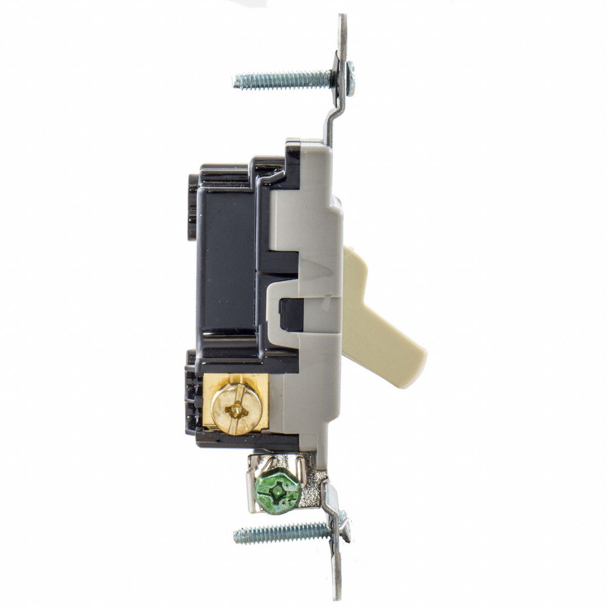 HUBBELL Wall Switch: Toggle Switch, 3-Way, Ivory, 20 A, Screw Terminals ...