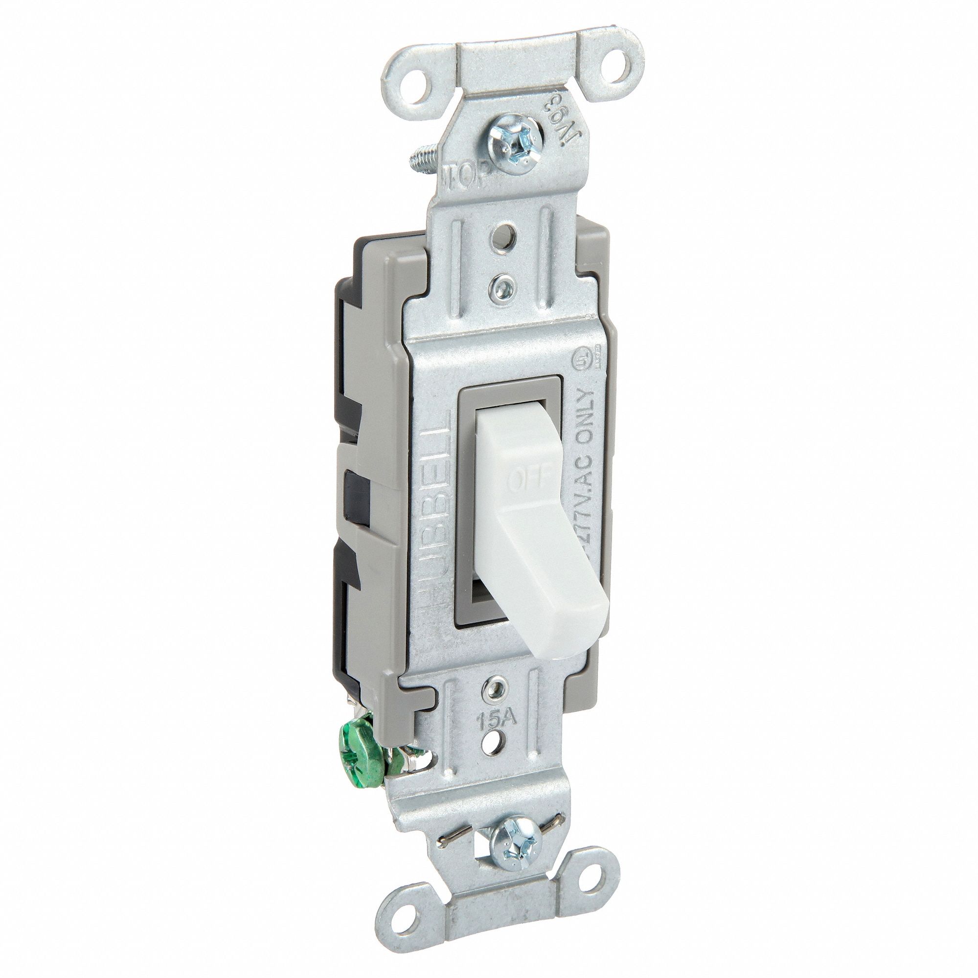 Toggle Switch, Single Pole, Wall Switch - 49YL44|CSB115W - Grainger