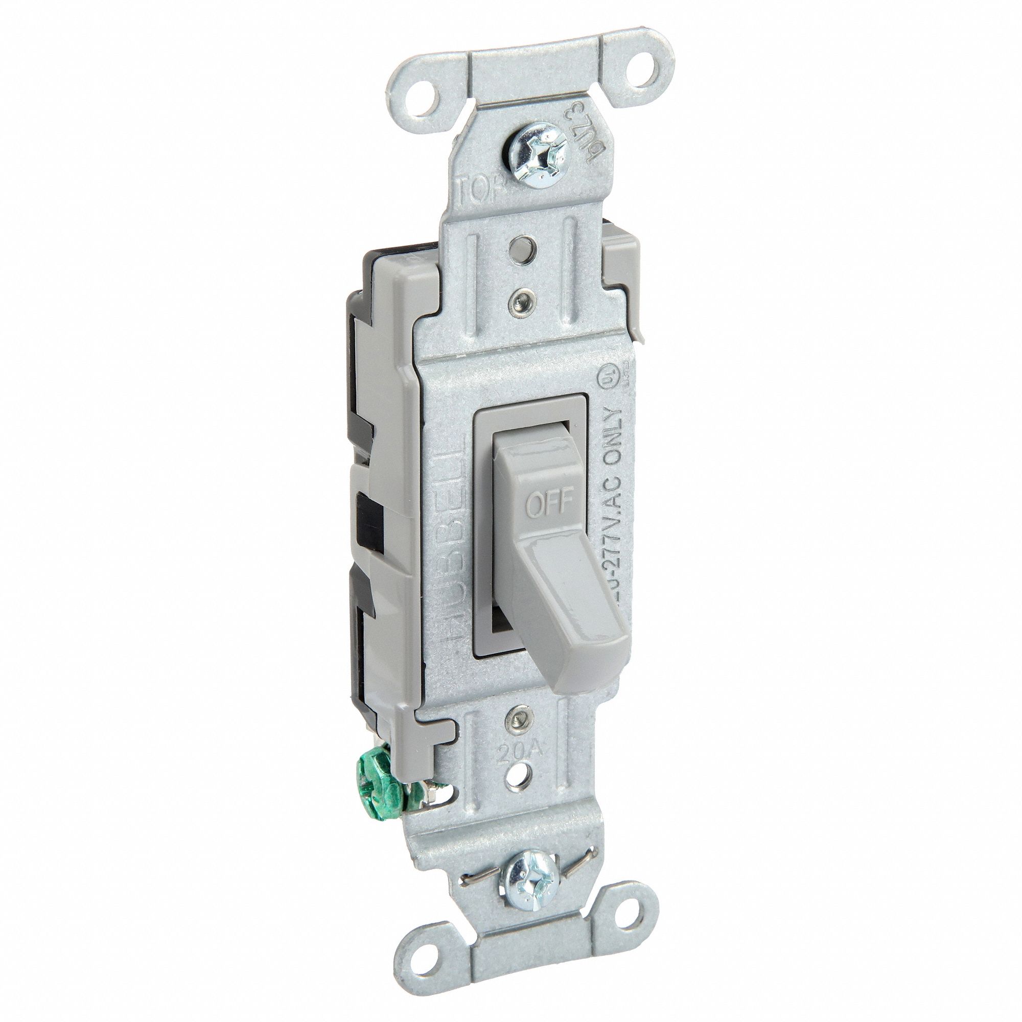 Toggle Switch, Single Pole, Wall Switch - 49YL47|CSB120GY - Grainger