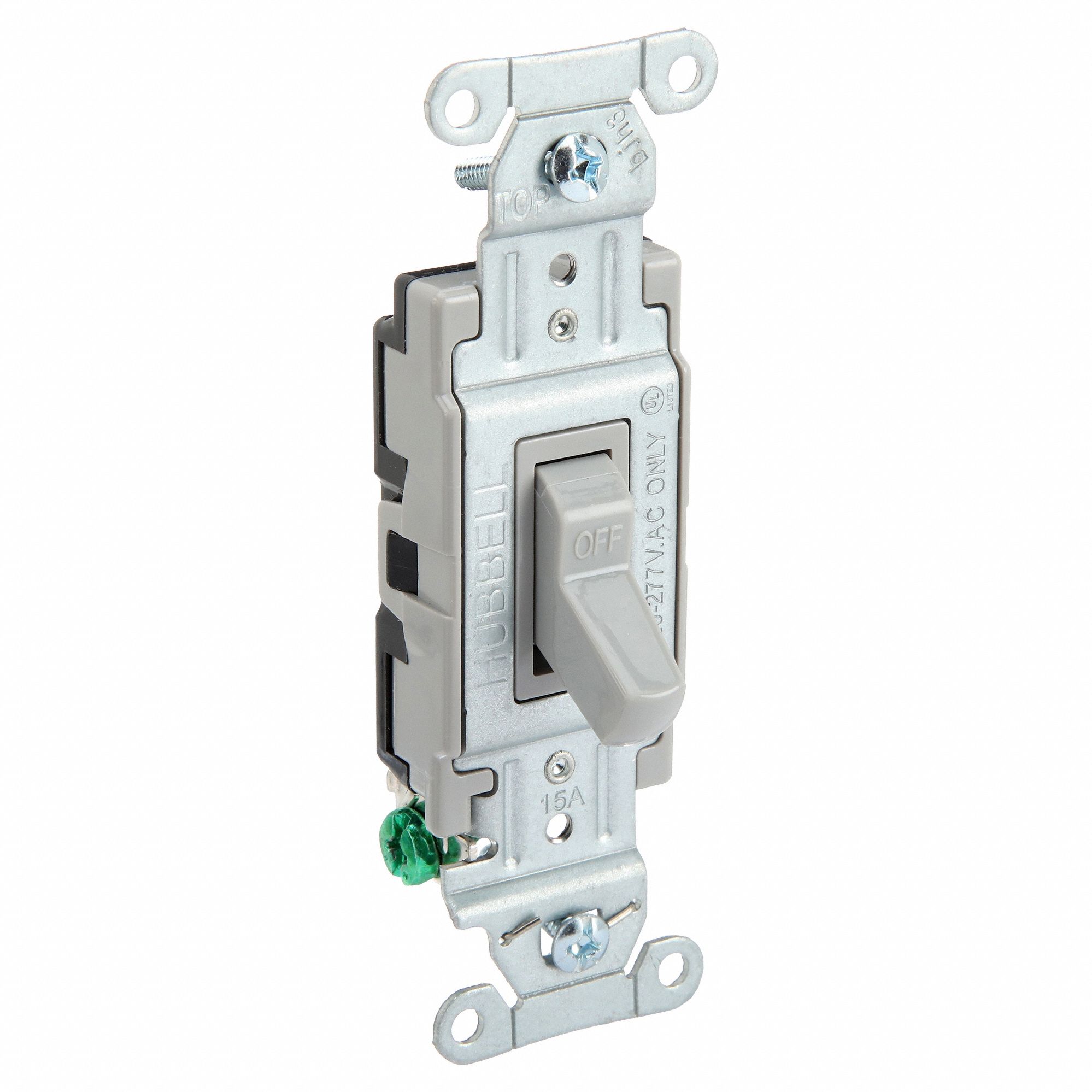 Toggle Switch, Single Pole, Wall Switch - 49YL48|CSB115GY - Grainger