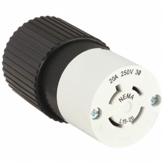 L15-20R, 20 A, Locking Connector - 49YX04|71520NC - Grainger