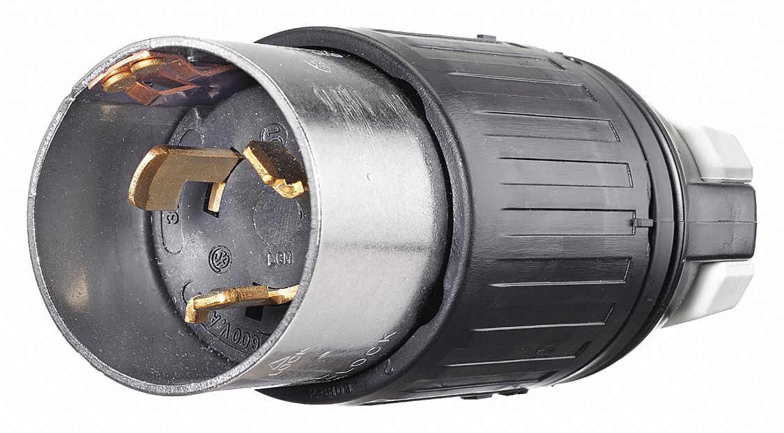 50 A, 250V DC/600V AC, Locking Plug - 49YX17|3765 - Grainger