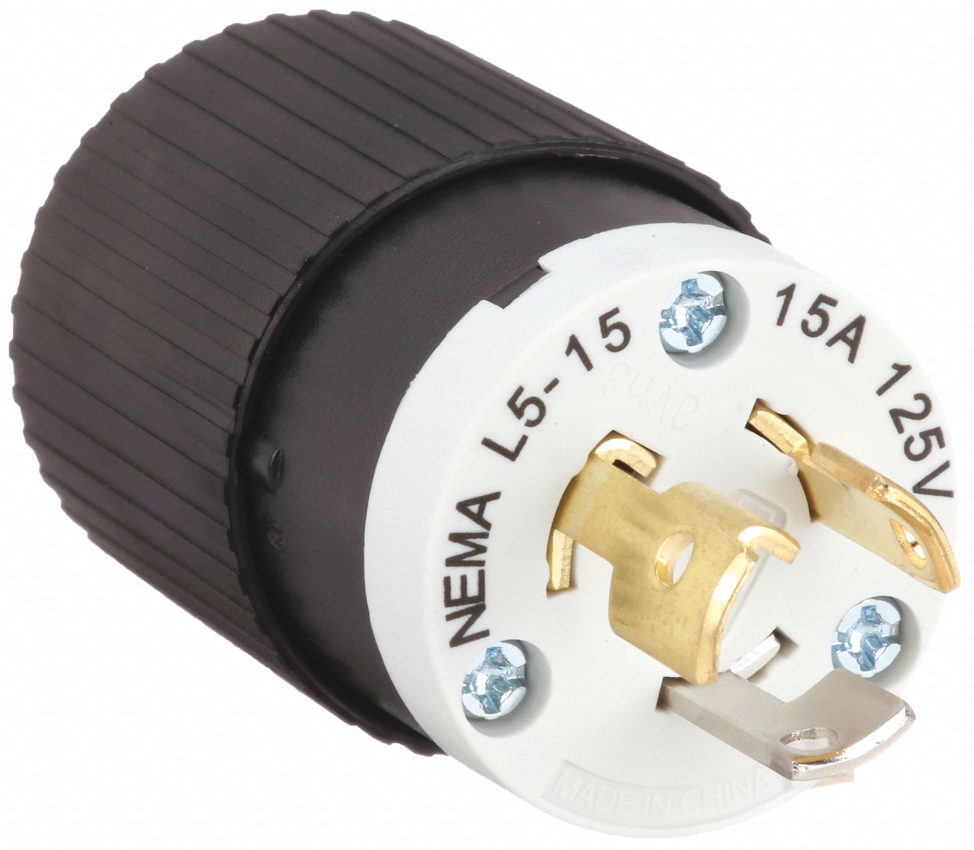 L5-15P, 125V AC, Locking Plug - 49YX18|4721NP - Grainger