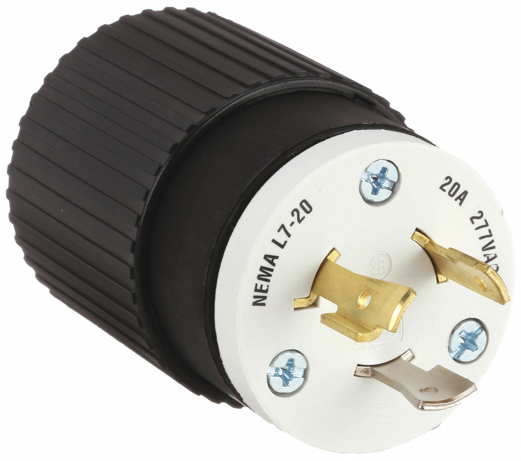 L7-20P, 277V AC, Locking Plug - 49YX28|70720NP - Grainger