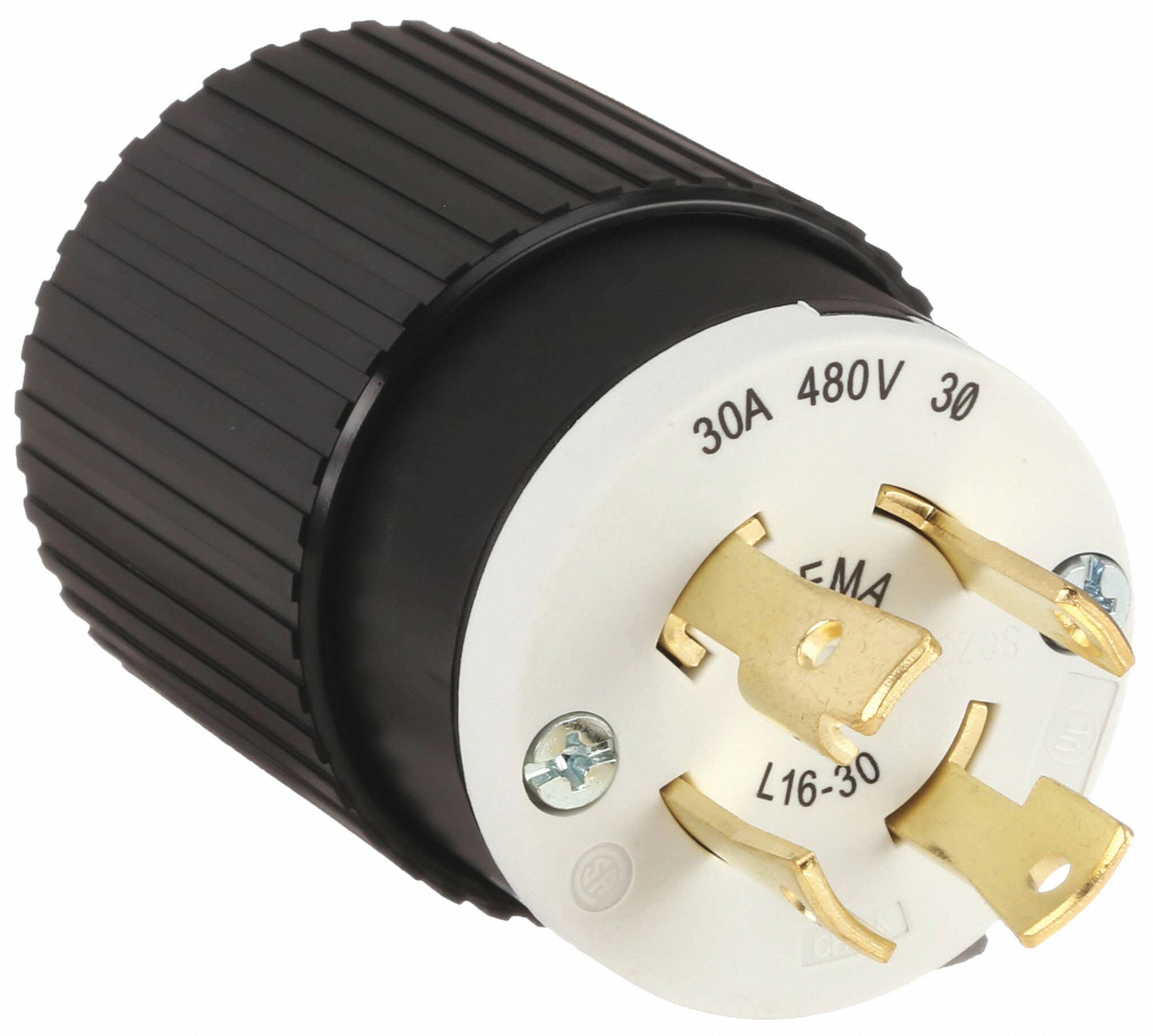 L16-30P, 480V AC, Locking Plug - 49YX35|71630NP - Grainger