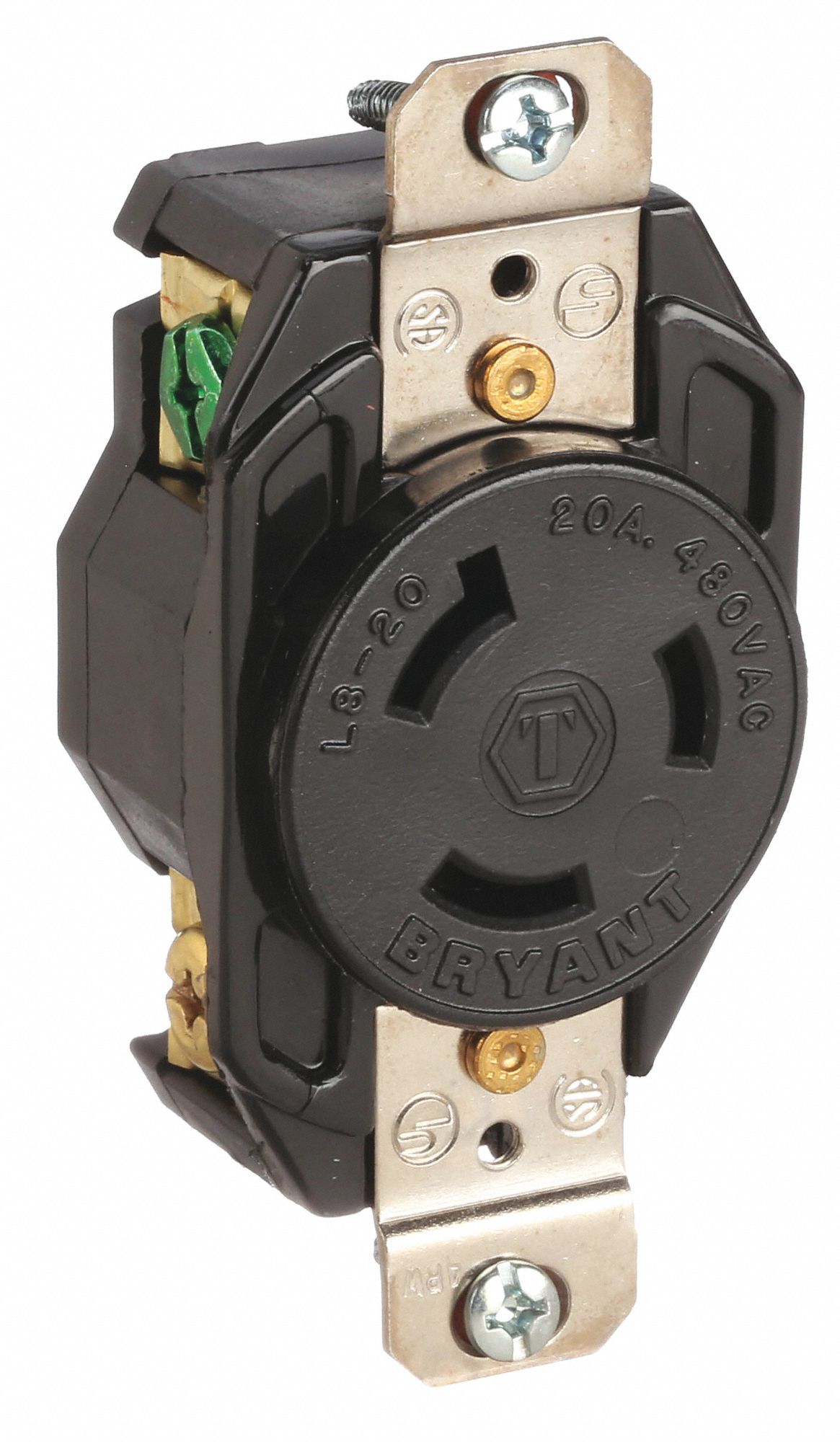 L8-20R, 20 A, Locking Receptacle - 49YX57|70820FR - Grainger
