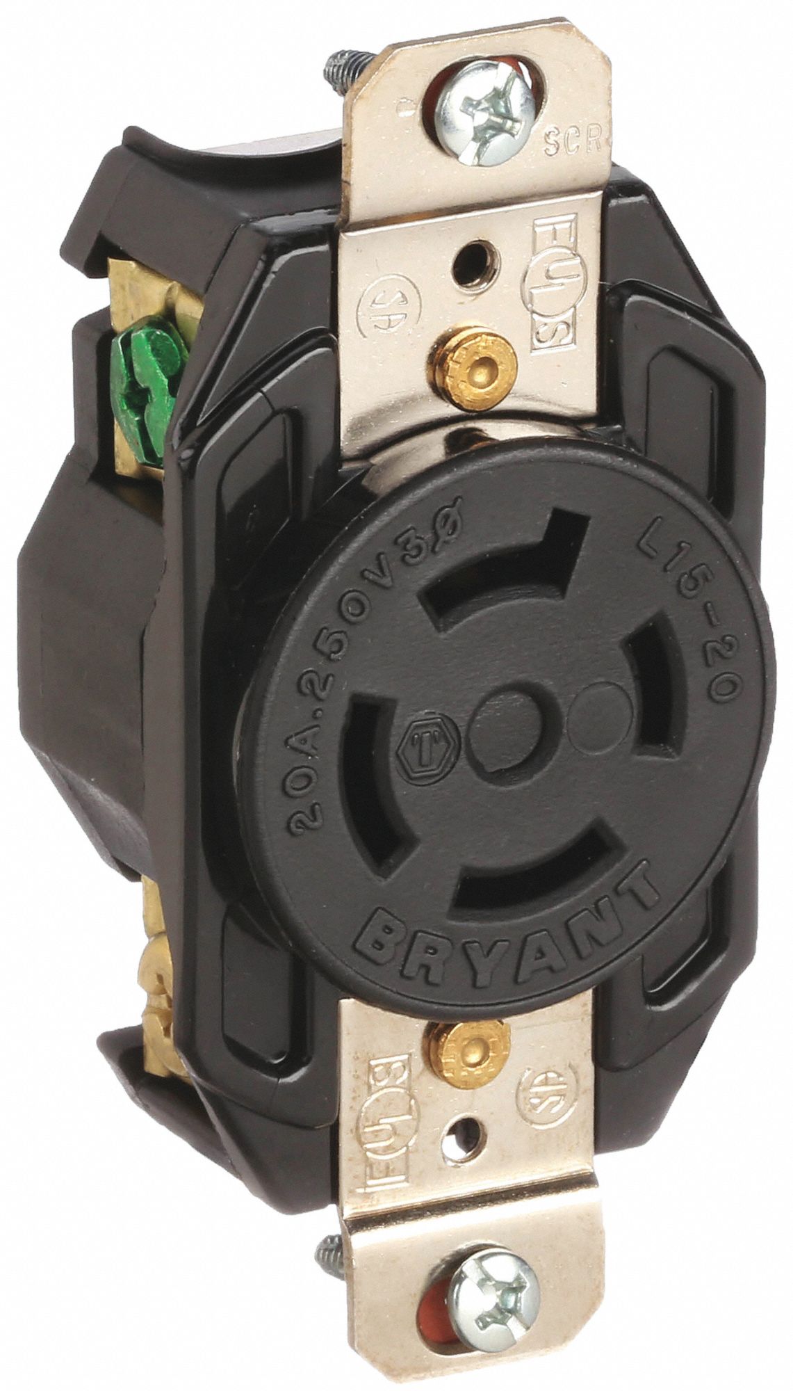 L15-20R, 20 A, Locking Receptacle - 49YX60|71520FR - Grainger