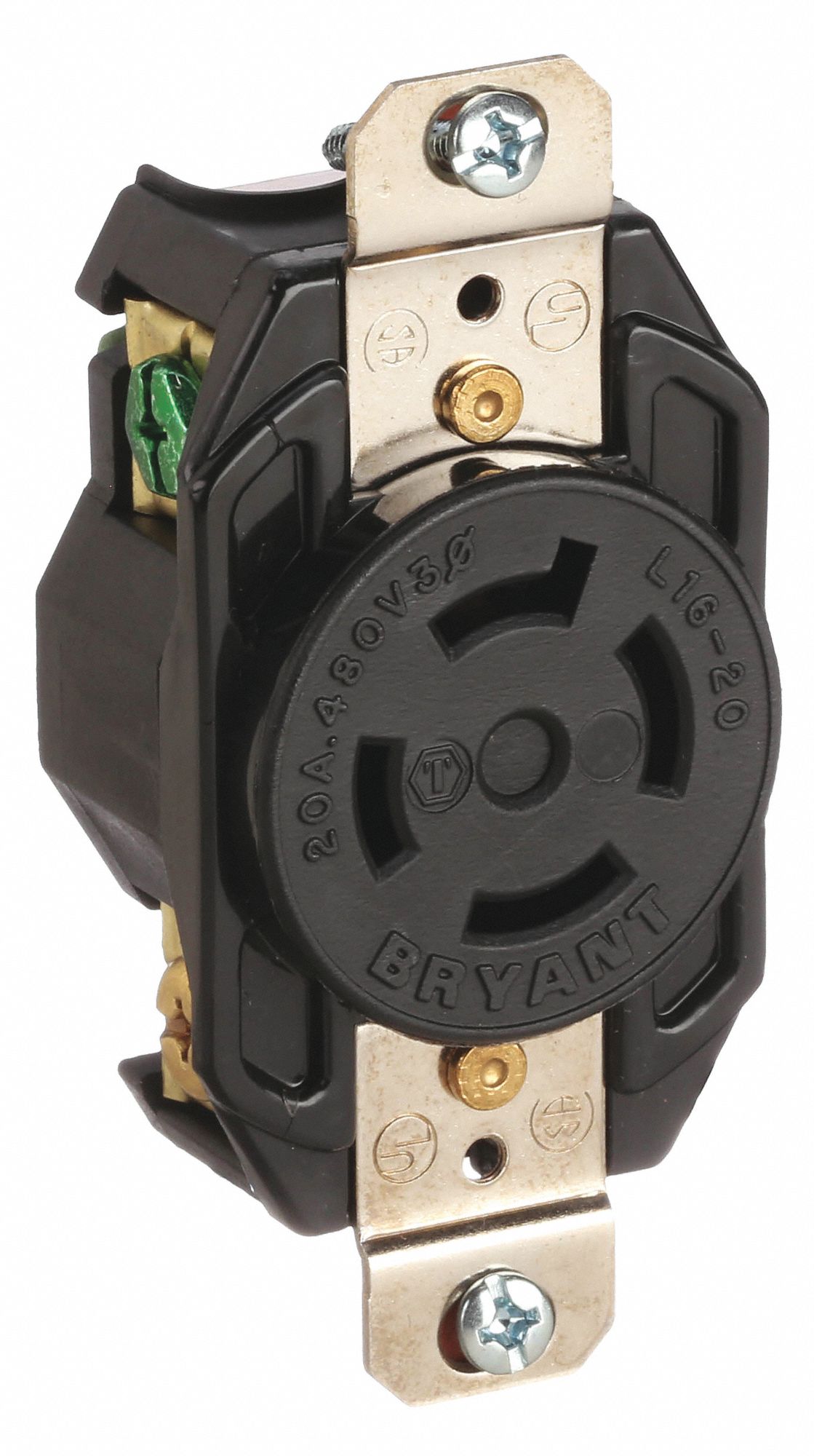 L16-20R, 20 A, Locking Receptacle - 49YX62|71620FR - Grainger