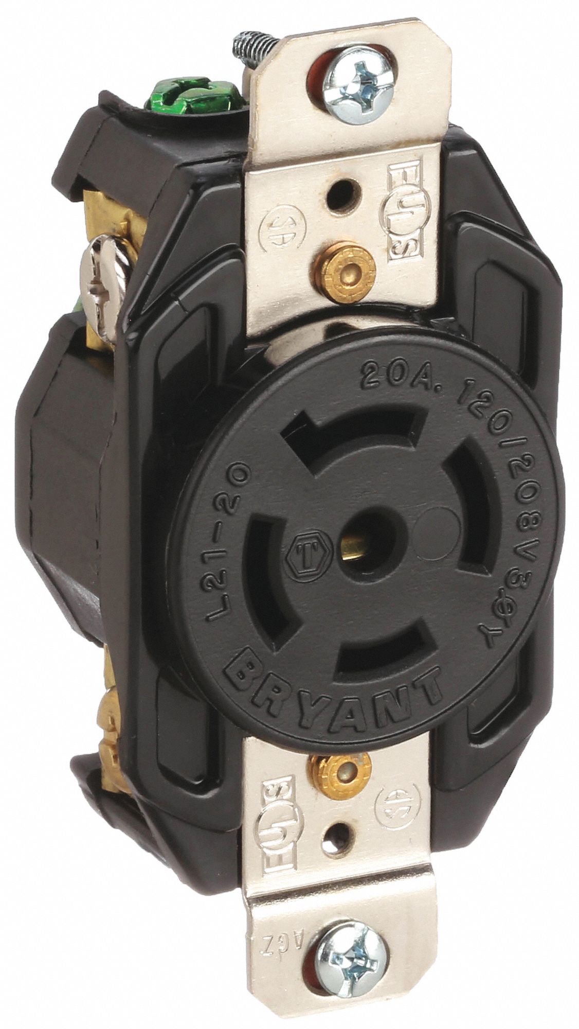 L21-20R, 20 A, Locking Receptacle - 49YX64|72120FR - Grainger