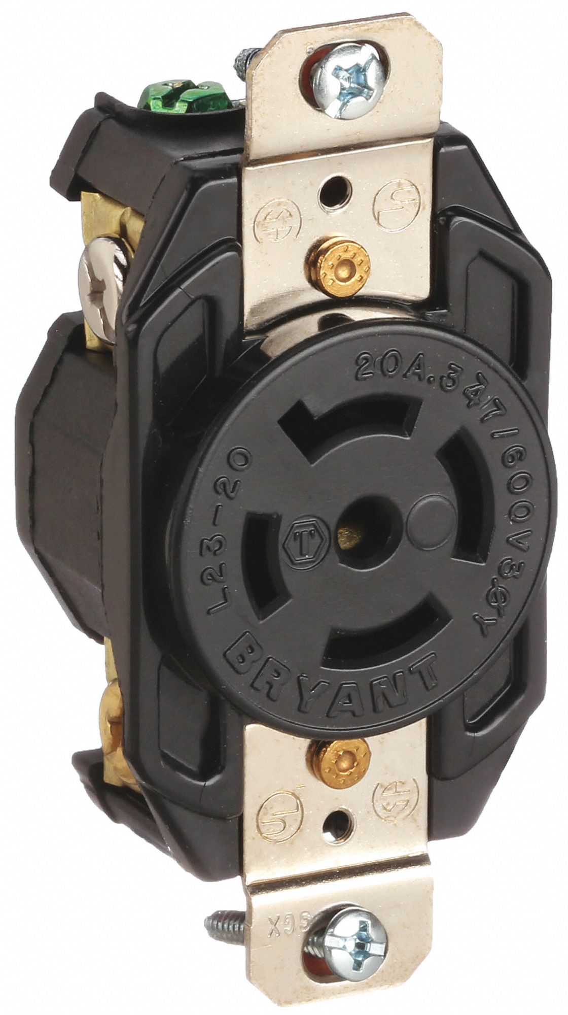L23-20R, 20 A, Locking Receptacle - 49YX66|72320FR - Grainger