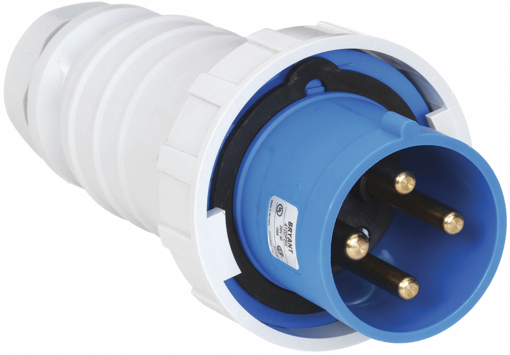 100 A, 250V AC, Pin and Sleeve Plug - 49YX91|BRY4100P9W - Grainger