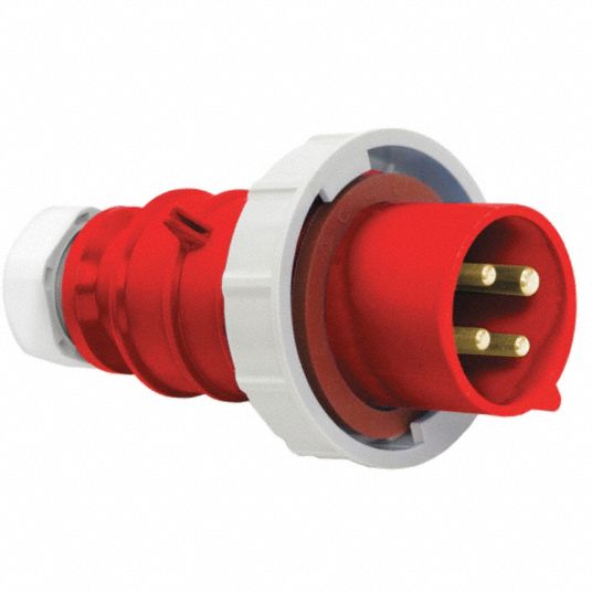 20 A, 480V AC, Pin and Sleeve Plug - 49YX92|BRY420P7W - Grainger