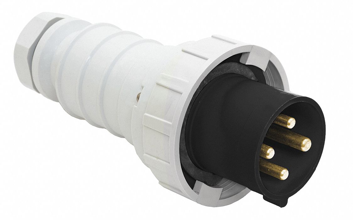 60 A, 600V AC, Pin and Sleeve Plug - 49YX95|BRY460P5W - Grainger