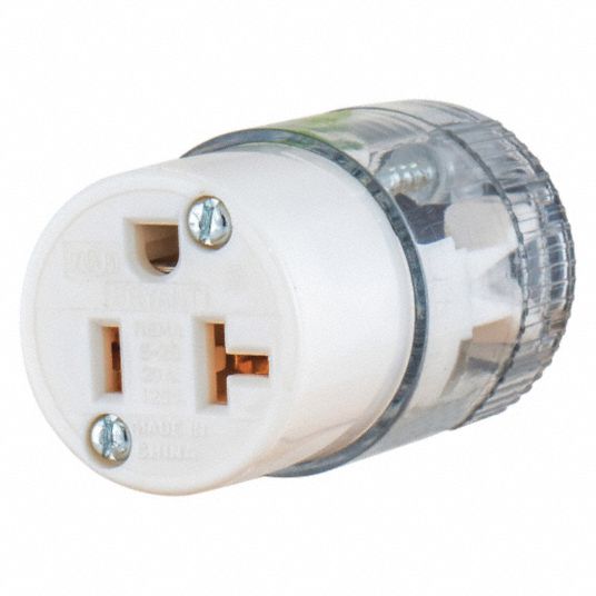 BRYANT Straight Blade Connector: 5-20R, 20 Amps - Plugs and Receptacles ...