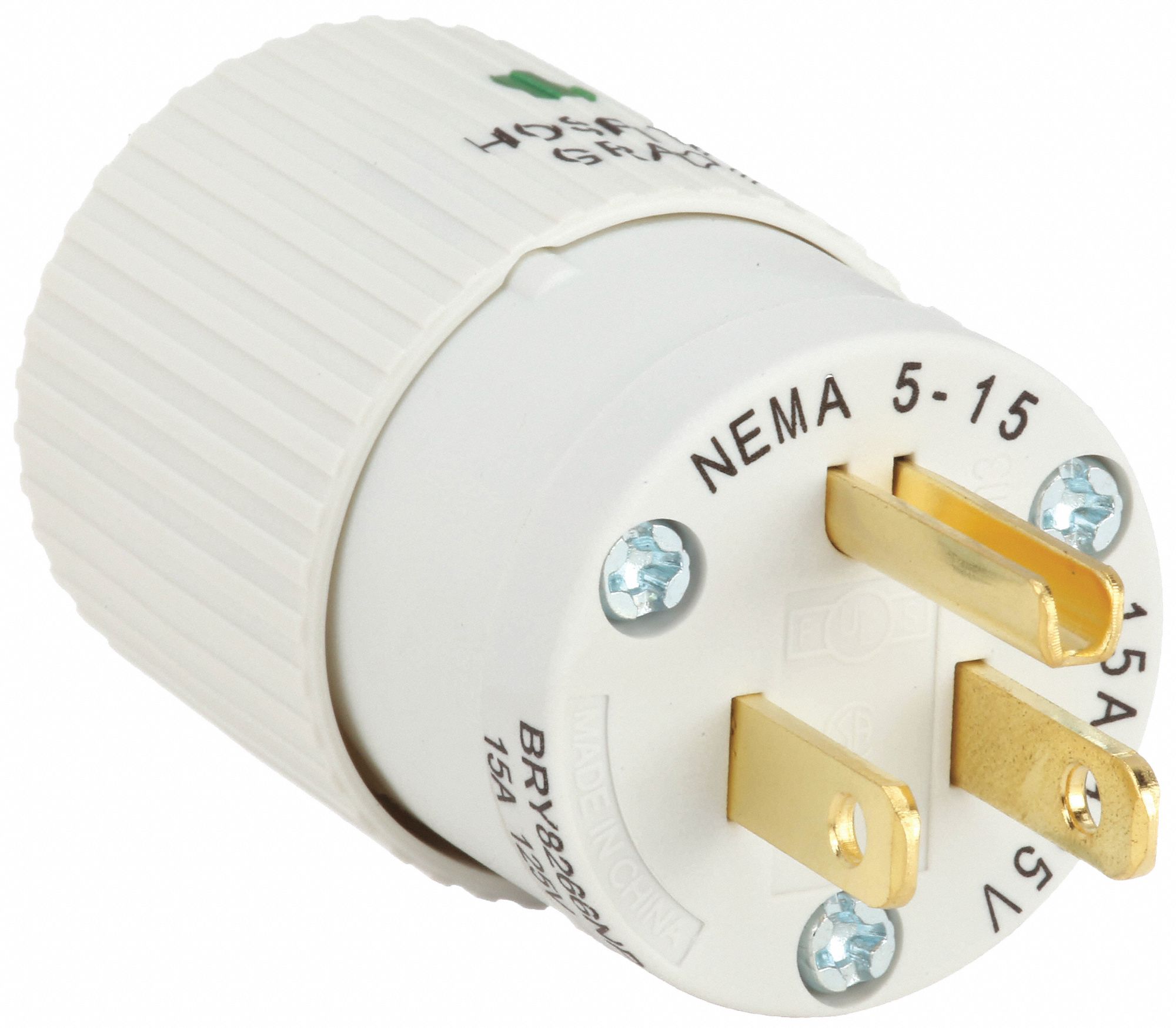 5-15P, 15 A, Straight Blade Plug - 49YY56|BRY8266NP - Grainger