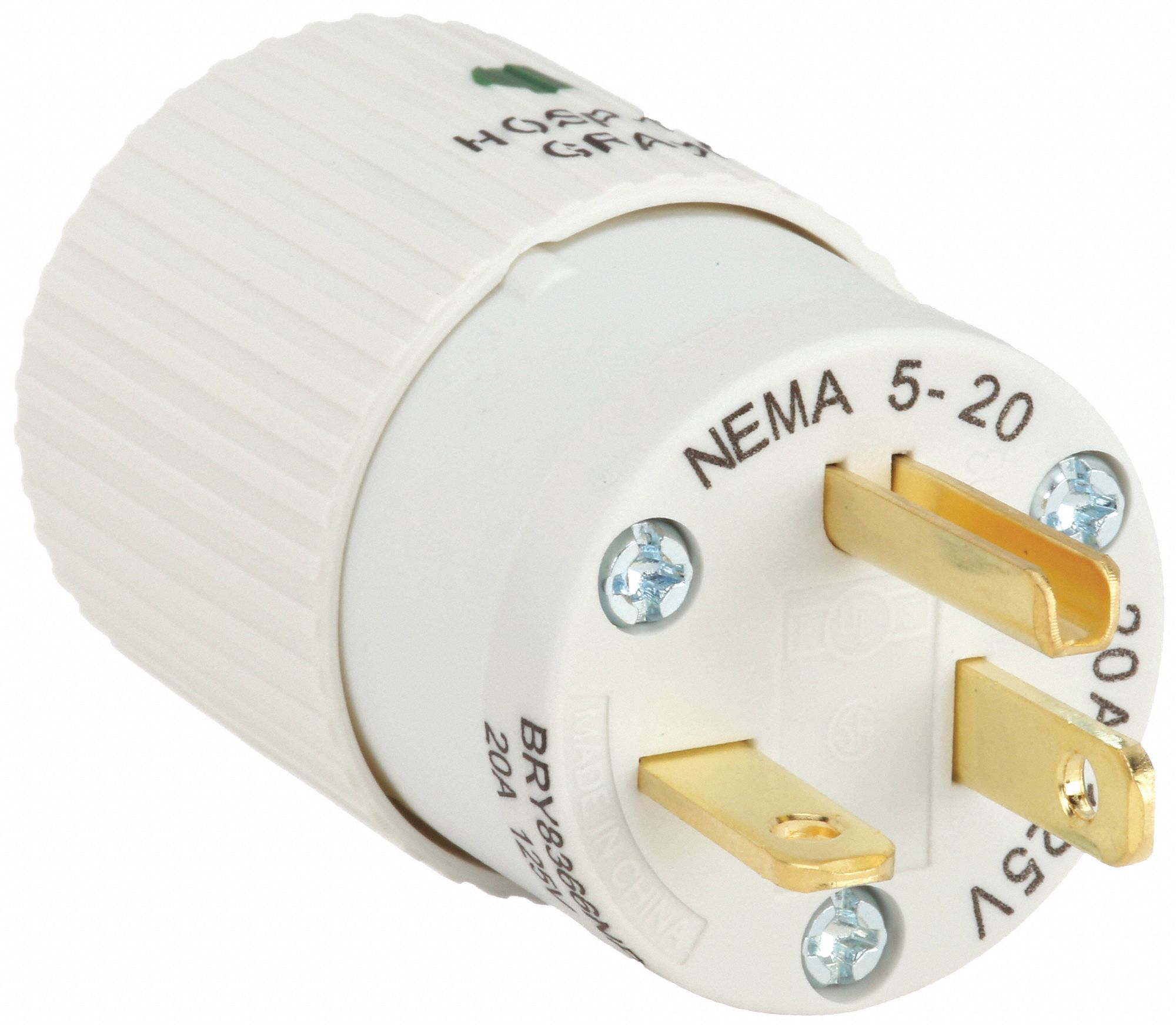 5-20P, 20 A, Straight Blade Plug - 49YY57|BRY8366NP - Grainger