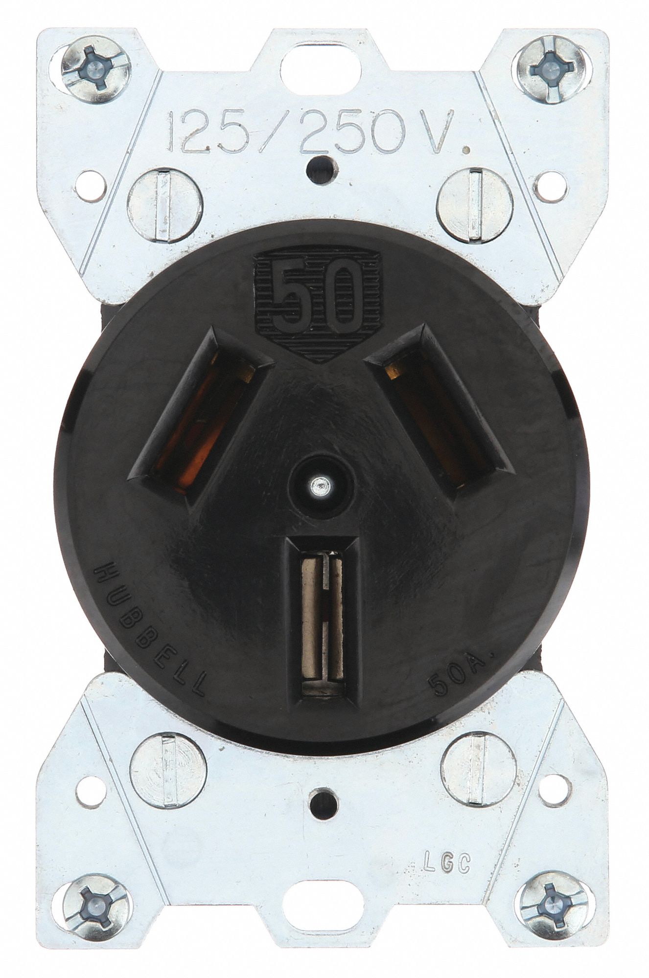 BRYANT, Single, 10-50R, Receptacle - 49YY65|9306 - Grainger