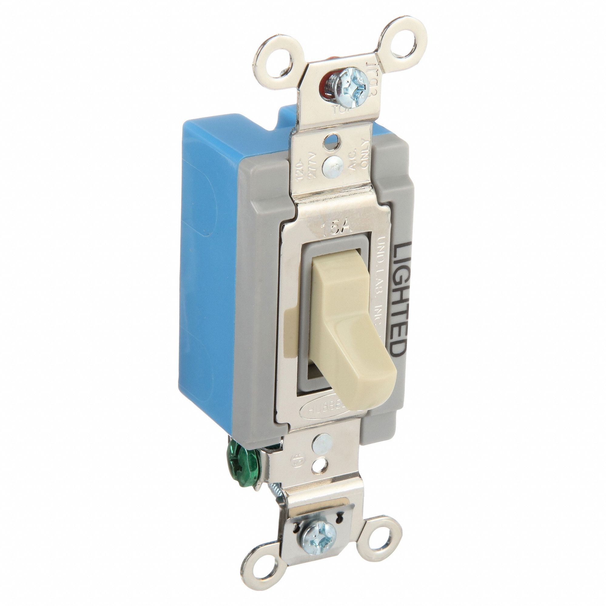 Toggle Switch, Single Pole, Illuminated Wall Switch - 49YZ53|4801GLI ...