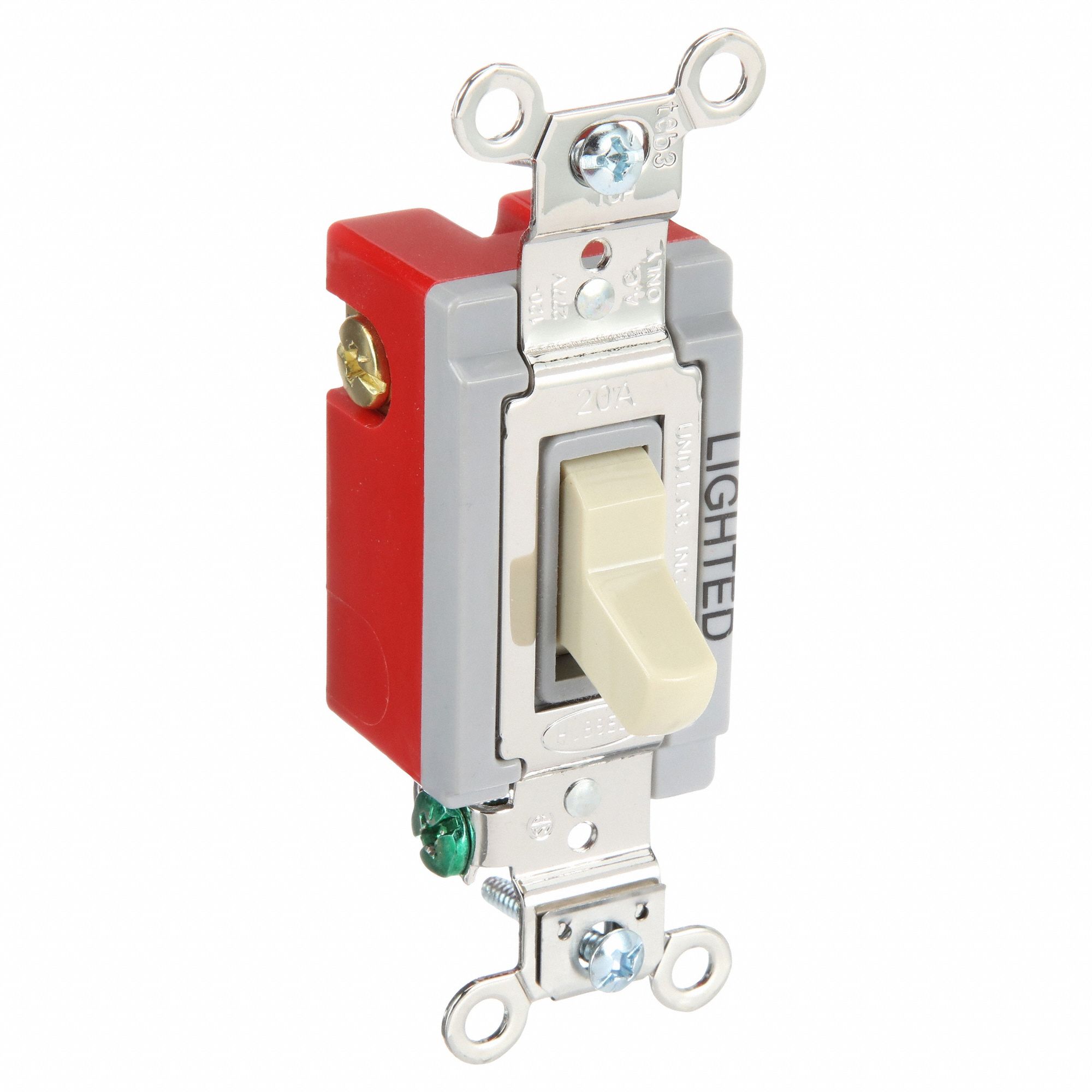 Toggle Switch, 3-Way, Illuminated Wall Switch - 49YZ66|4903GLI - Grainger