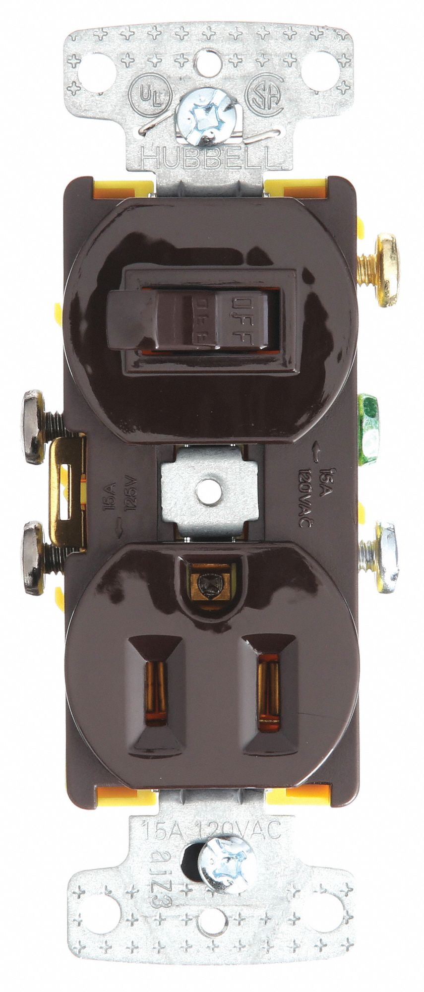 Switch and Outlet, Toggle Switch, Combination Device - 49YZ79|BRYRC108 ...