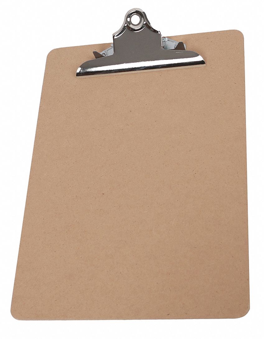 Letter Paper Size Name, Hardboard, Clipboard - 49Z238|49Z238 - Grainger