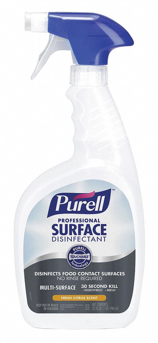 PURELL, Trigger Spray Bottle, 32 oz Container Size, Surface ...