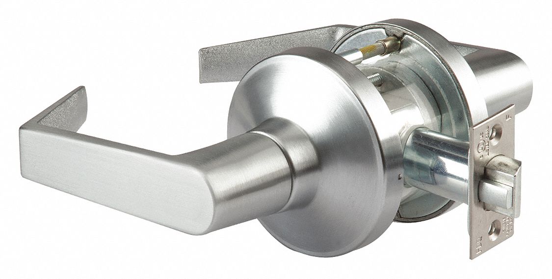 ABILITY ONE, Privacy Lever Locksets, Chrome, Door Lockset - 49Z684|5340 ...